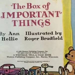 Whitman | Other | The Box Of Important Things Ann Hellie Roger ...